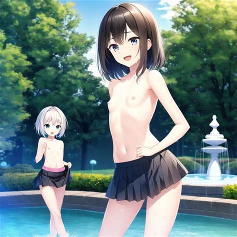 公園で水遊びする女の子 えろぺぐ AIエロ画像まとめ