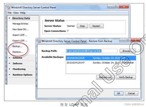 使用控制面板恢复 Ldap 目录数据ldap数据备份和还原 Csdn博客