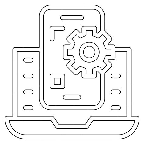 Premium Vector App Development Vector Icon Illustration Of Coding And Development Iconset