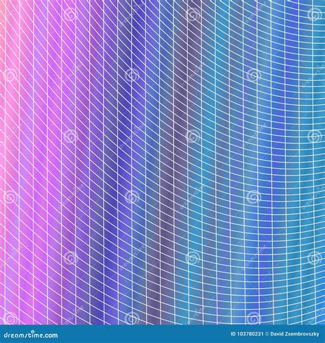 Abstract Grid Background Vector Graphic Design From Curved Angular