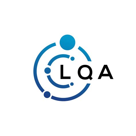 LQA Letter Technology Logo Design On White Background LQA Creative Initials Letter IT Logo