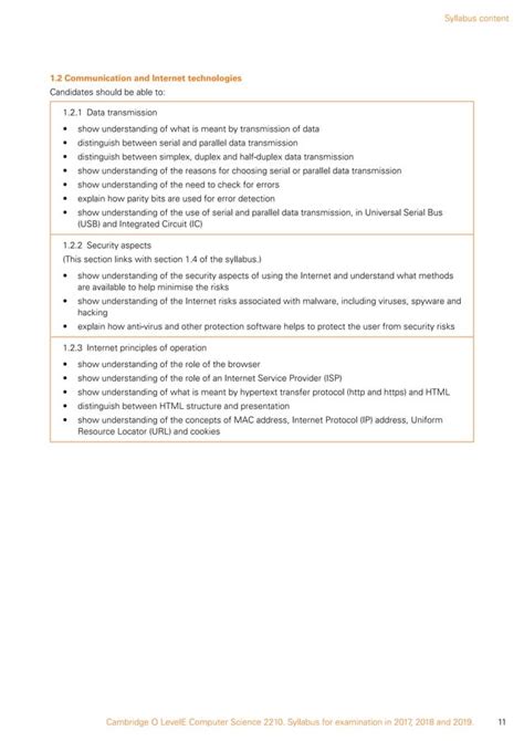 Cambridge O Level Computer Science 2210 Pdf