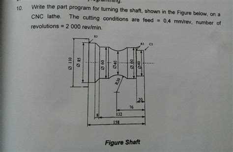 solved 4 poyimg write the part program for turning the
