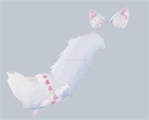 Vrchat Nurse Tail And Ears ♡ Vrmodels 3d Models For Vr Ar And Cg