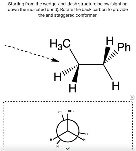 Solved Starting From The Wedge And Dash Structure Below
