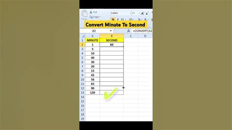 Convert Minute To Second In Excel Minute Ko Second Me Kaise Convert