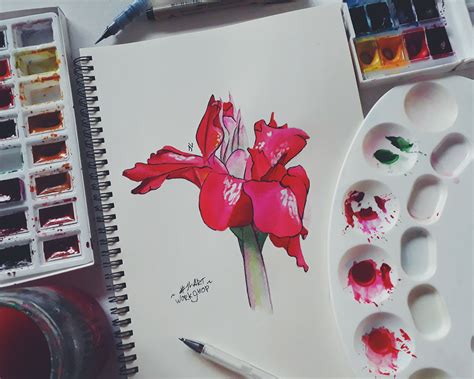 Акварельные цветы / Watercolor flowers on Behance