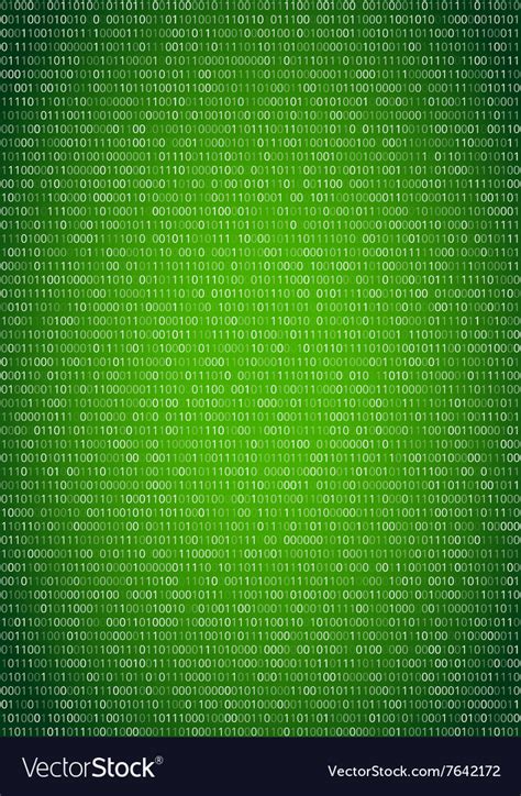 Binary Code Background Vector
