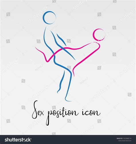 Sex Poses Vector Icon Line Icon Stock Vector Royalty Free 1322888114