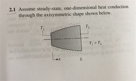 Solved Assume Steady State One Dimensional Heat Chegg Com