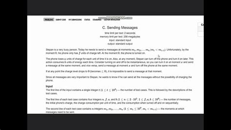 C Sending Messages Codeforces Round 920 Div 3 Codeforces Full Solution With Code Youtube