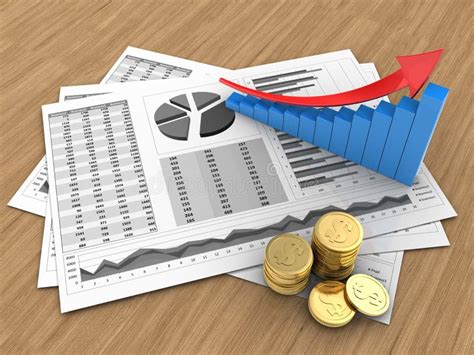 3d Arrow Graph Stock Illustration Illustration Of Analyzing 98058810