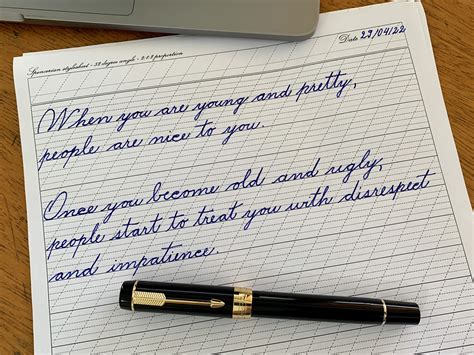Another Spencerian Script Example I Just Wrote Today When Practicing