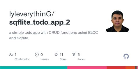 Github Lyleverythingsqflitetodoapp2 A Simple Todo App With Crud Functions Using Bloc And