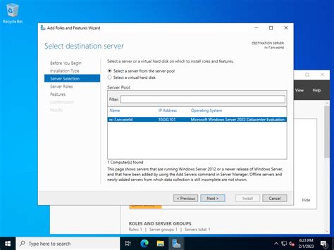 windows server 2022 nfs server install server world