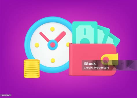 알람 시계 시간 3d 등가성 벡터 동안 지갑 현금 동전으로 돈 재산 사업 이익 3차원 형태에 대한 스톡 벡터 아트 및 기타 이미지 3차원 형태 계획 저축 Istock