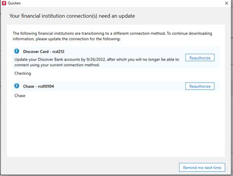 One Step Update Issue — Quicken