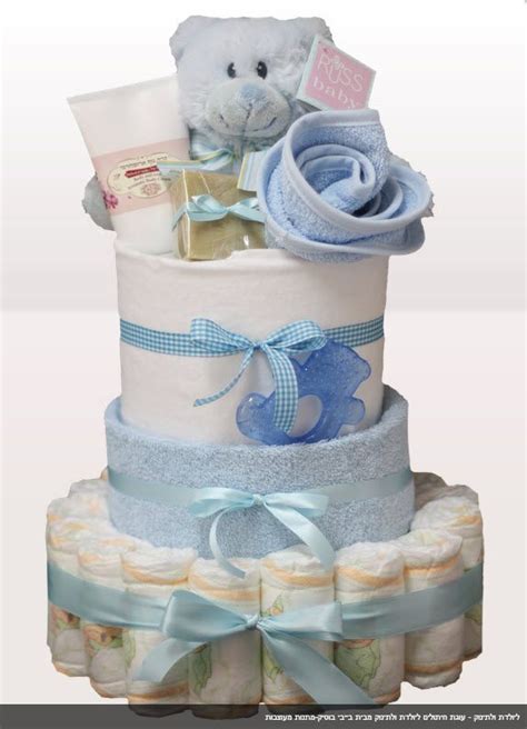 ליולדת ולתינוק עוגת חיתולים מתנת לידה לאם ולתינוק מתנה ללידה מתנות לידה מתנה לתינוק עוגת