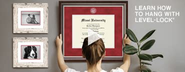 Level Lock Hanging System Diploma Frames Church Hill Classics