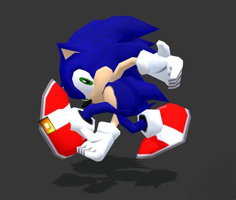 Sonic Adventure Pose But In 3d R Sonicthehedgehog