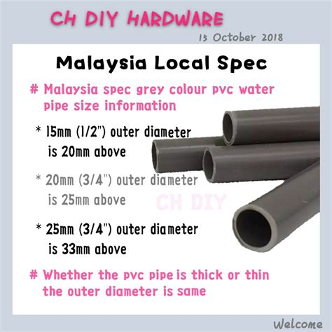 Malaysia Spec 15mm 1 2 Grey Colour Pvc Water Pipe Pvc Pipe Lazada