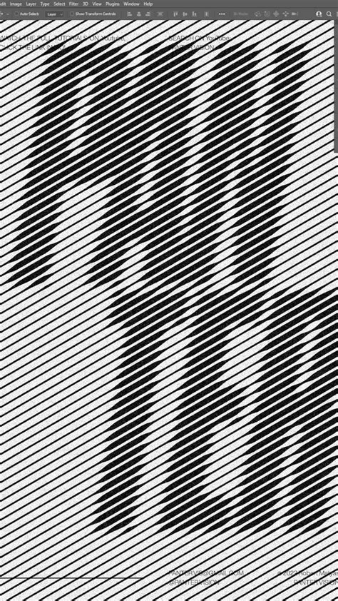 Halftone Line Text Effect In Photoshop Illustrator Artofit