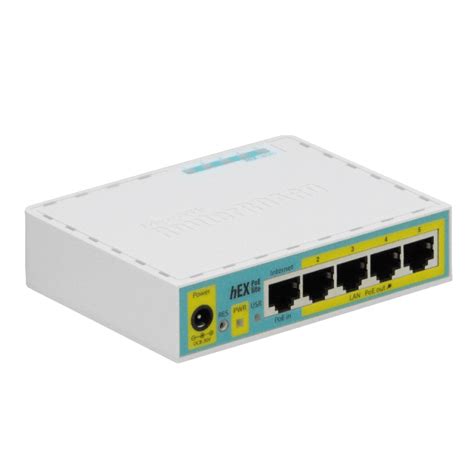 Hex Poe Lite Mikrotik Req Cable 5 100 Poe In Out 12w Usb L4 64mb Inc 24v Rb750upr2 Smart Iot