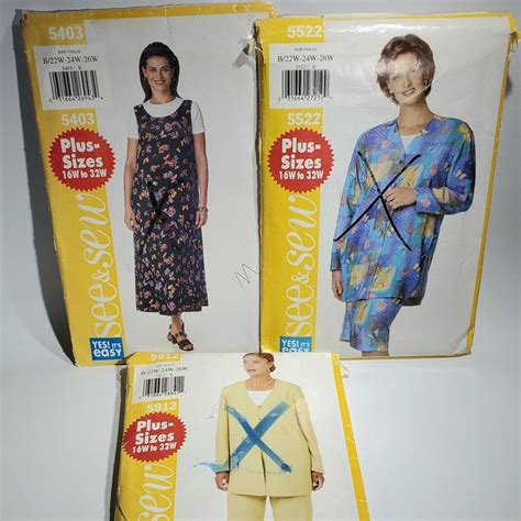 Plus Size Tunic Patterns Etsy