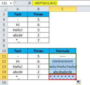 REPT In Excel Formula Examples How To Use REPT Function