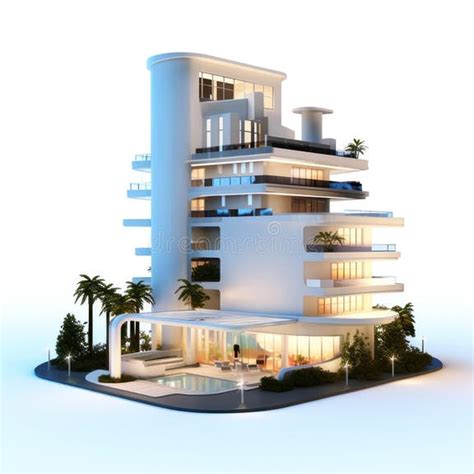 Stylish Contemporary High Rise Hotel Featuring A Pool Surrounded By