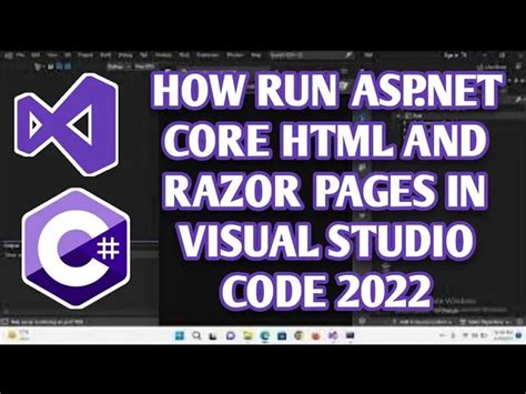 how to add and run html and razor pages in core empty project