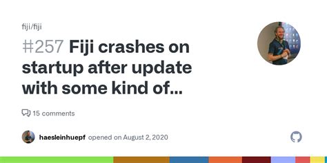 Fiji Crashes On Startup After Update With Some Kind Of Access Denied Error Issue Fiji