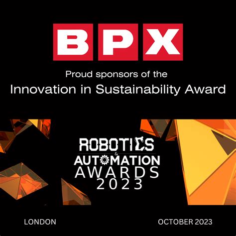 Robotics And Automation Awards 2023 Proud Sponsors Bpx News