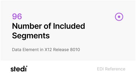 x12 edi 96 number of included segments stedi