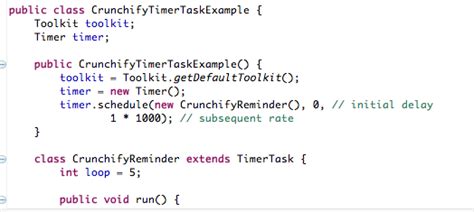Java Timer And Timertask Reminder Class Tutorials Example Oracle