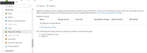 Unable To See Logs For Azure Function Microsoft Qanda