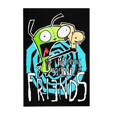 300 Pieces Invader Zim Gir Wooden Jigsaw Puzzles Educational