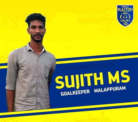 Kerala Blasters Signed U 21 Local Player Sujith Ms