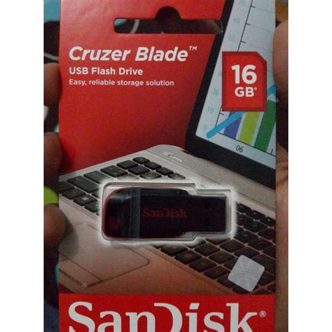 Sandisk 16gb Usb 20 Cz50 Cruzer Blade Flash Drive Official Warranty