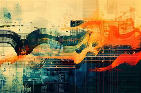 Abstract Digital Art Of Data Flow And Connectivity Illustration Stock Illustration