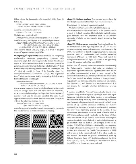 Notes For Mathematical Constants A New Kind Of Science Online By Stephen Wolfram [page 912]