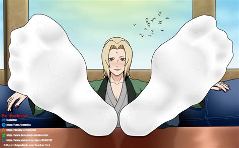 Tsunades Foot Rest Socked By Feetartist On Deviantart