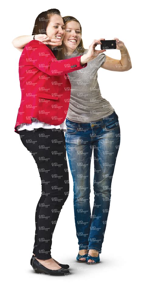 Two Girls Taking A Selfie Vishopper