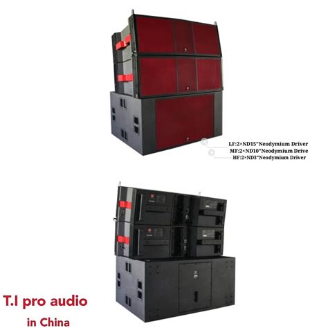 Pro Audio Speaker Horn Line Array System Sound Equipment Dual 15 Inch Line Array System And