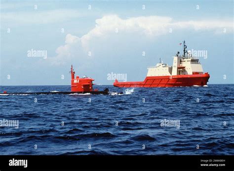 The Deep Submergence Rescue Vehicle Dsrv Support Depot Ship Usns Carolyn Chouest And The