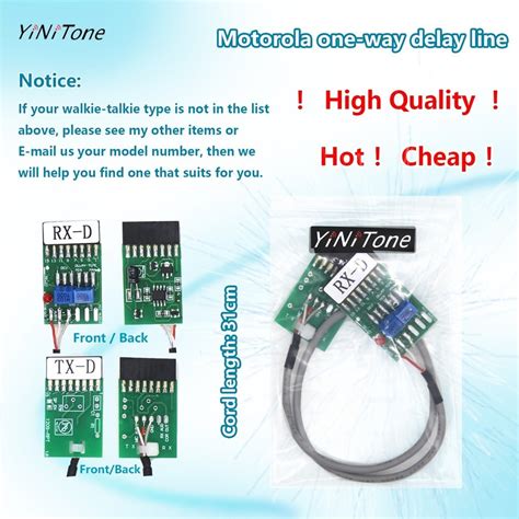 Repeater Connector Cable Tx Rx D Time Delay สําหรับ Motorola Gm300