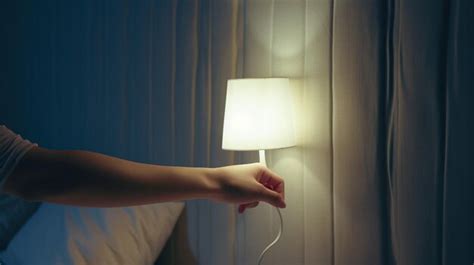 Woman Hand Turning On Or Off Mini Switch Premium AI Generated Image