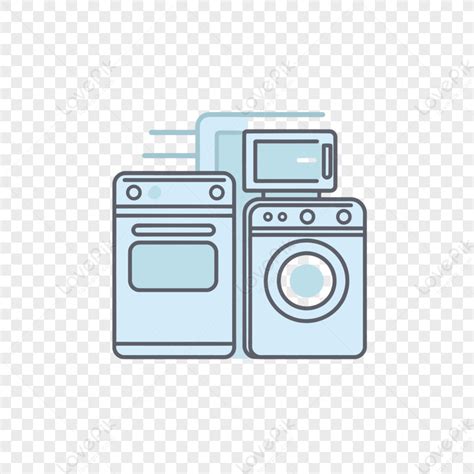 흰색 배경에 가전 제품 아이콘 벡터ui가전제품 Png 일러스트 무료 다운로드 Lovepik