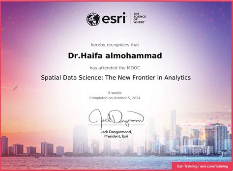 Esri Spatial Mooc Dr Haifa Al Mohammad