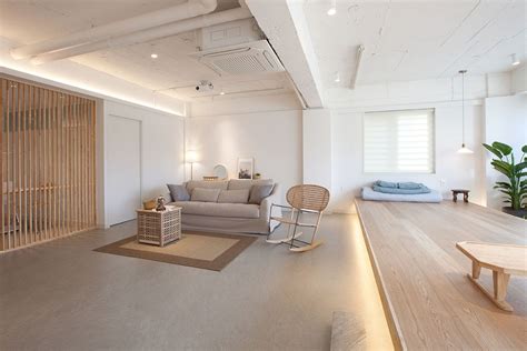 디자이너의 집 미니멀 라이프 상가주택 인테리어 Living Room Elevation Bed Interior
